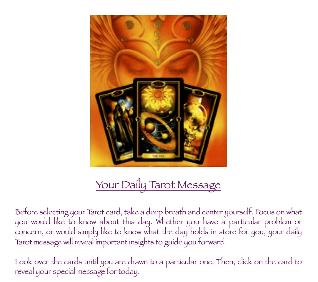 Free Daily Tarot Message – Free Horoscopes, Best Psychics Readings ...